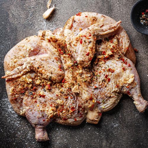 Grilled Spatchcocked Chicken With Honey, Chile and Lemon - Crockett ...